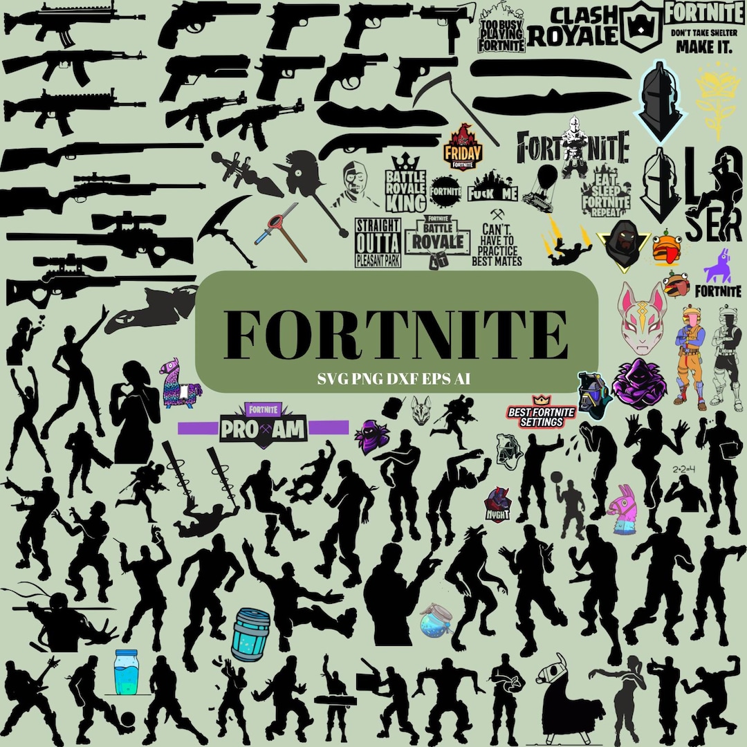 Fort Mega Game Svg for Cricut, High Quality Instant Download, Fortnight ...
