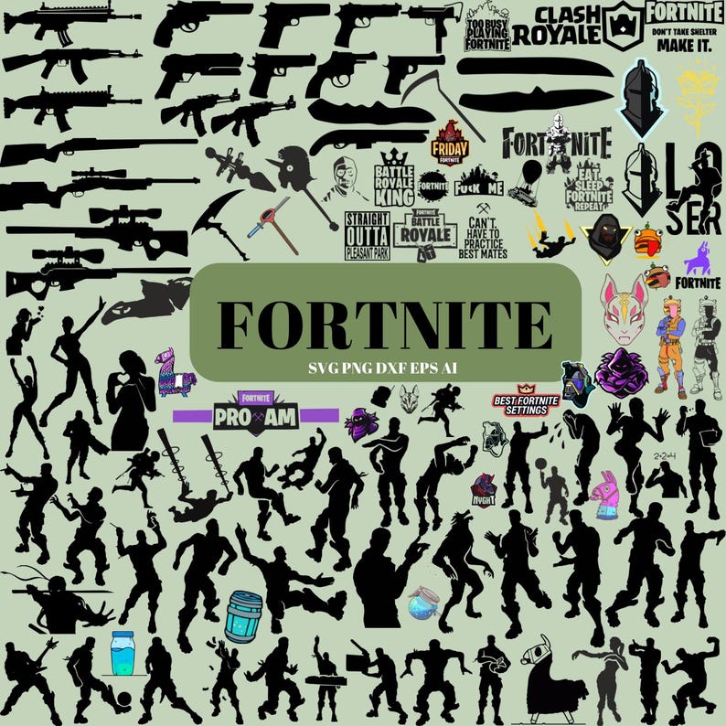 Fort Mega Game Svg for Cricut, High Quality Instant Download, Fortnight ...
