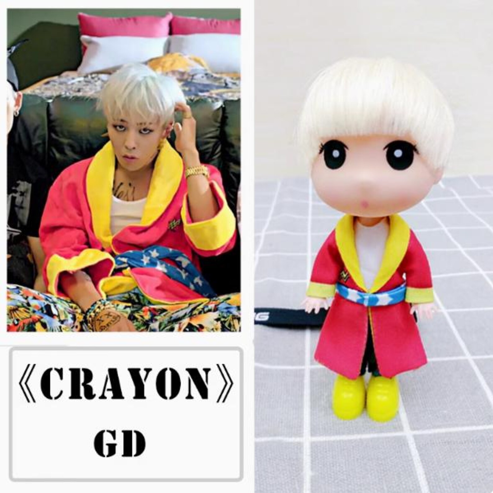 Bigbang G-dragon CRAYON Inspired Figure – K-pop Idol Merch - Etsy