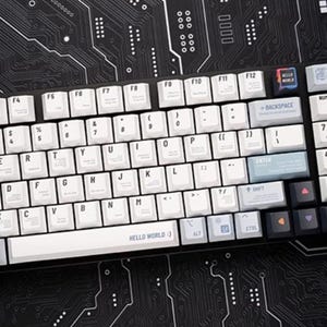 Programmer-themed "hello World" Keycaps Black/white/grey - Etsy UK