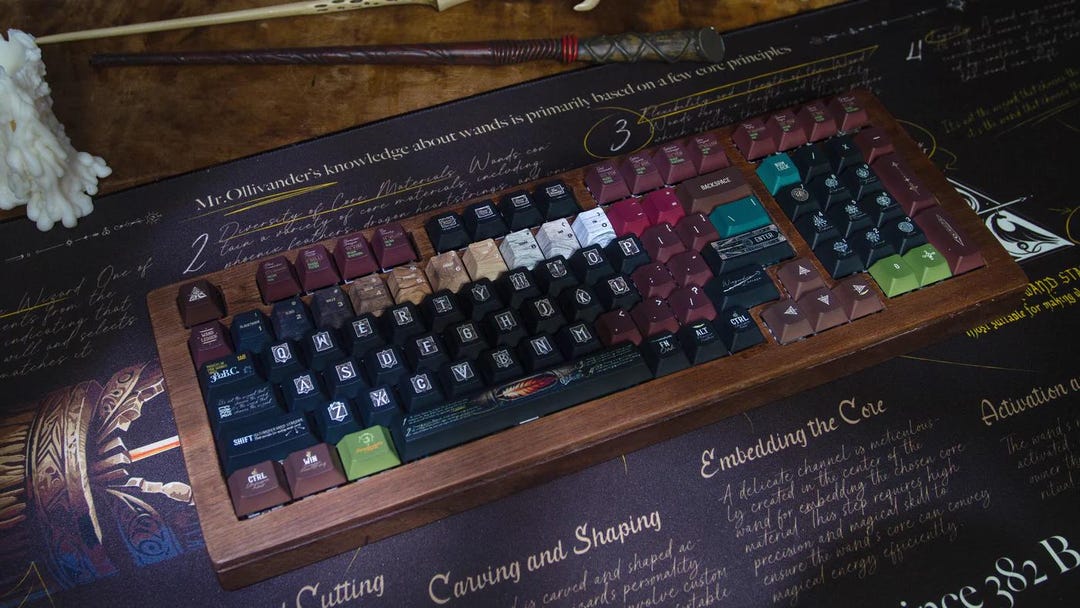 Ollivanders Wand Shop Cherry PBT 1.8mm Thick Keycaps - Etsy