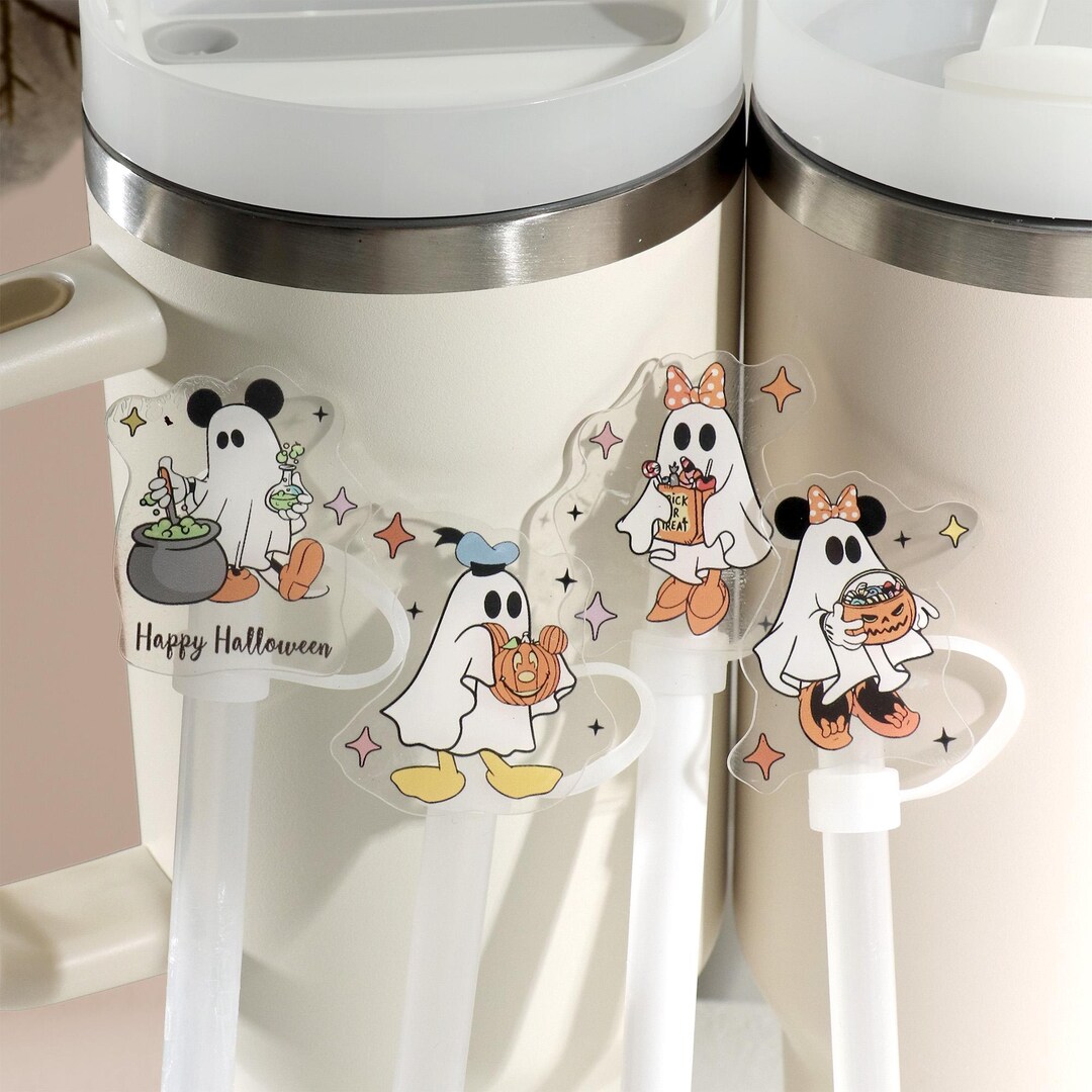 Cute Ghost Stanley Straw Topper Halloween Straw Topper Spooky Season ...