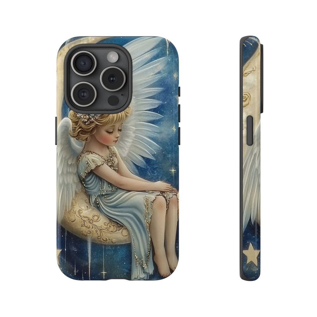 Vintage Angel Phone Case - Aesthetic iPhone Cover - Cute Retro Design ...