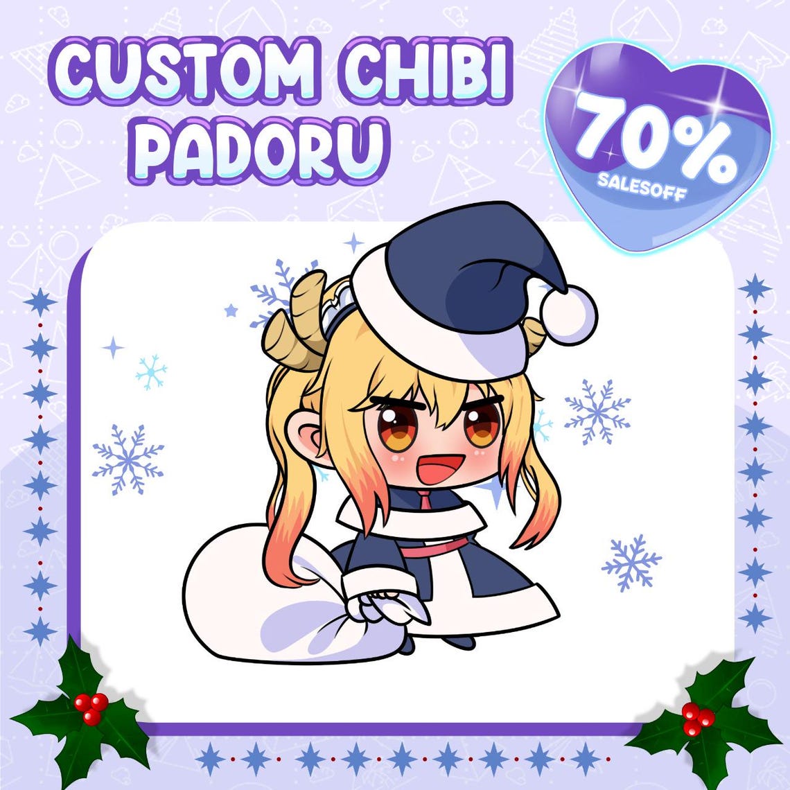 Custom Chibi Padoru | Chibi Padoru | YCH Padoru | YCH Christmas | Cute ...