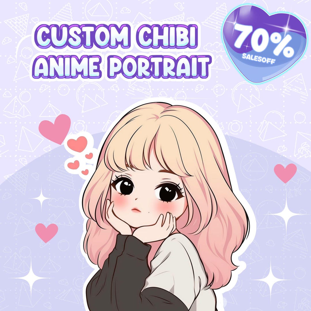 Custom Anime Portrait Commission | Custom Chibi | Cute Chibi | Chibi ...