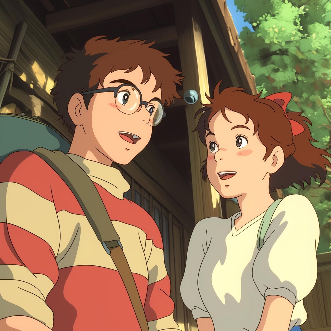 Custom Ghibli-style Art | Anime Portrait for Couples | Personalized ...