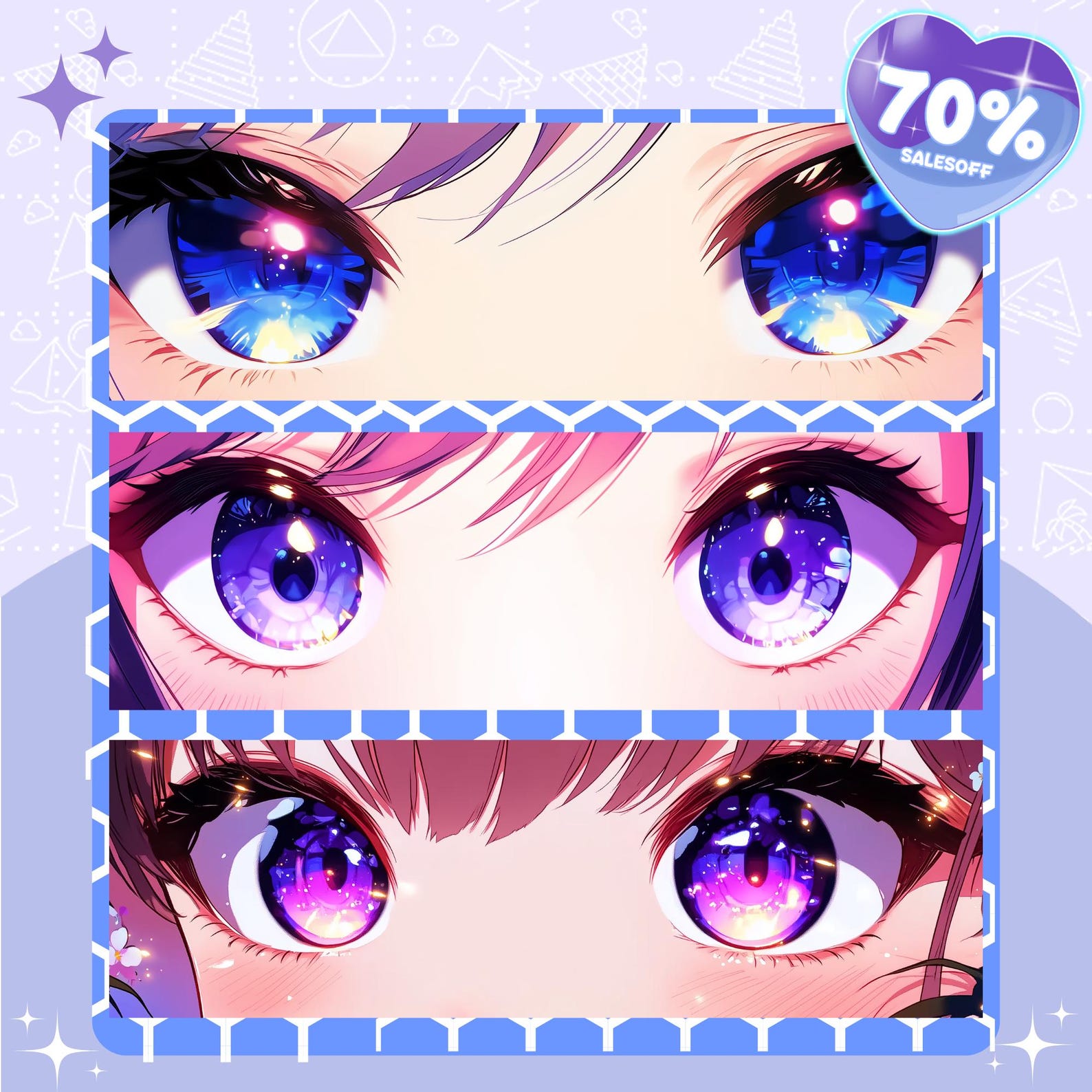 Custom Eye Banner Banner Cute Banner Banner Design Custom Banner Kawaii ...