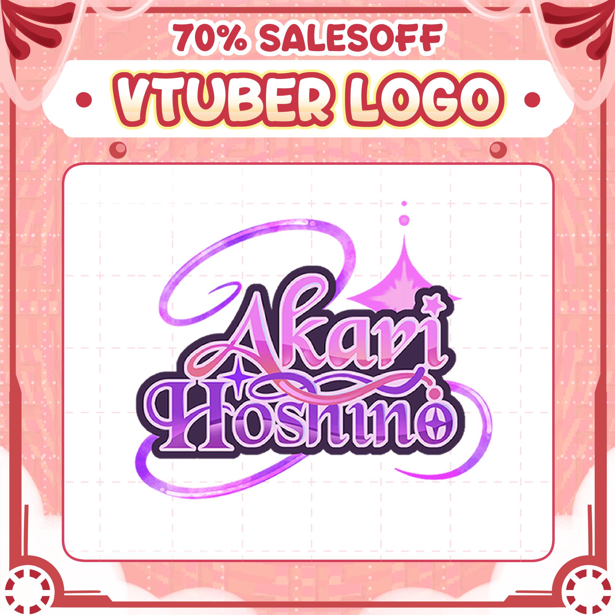 Custom Cute Vtuber Logo Animation for Stream, Vtuber Logo Kawaii ...