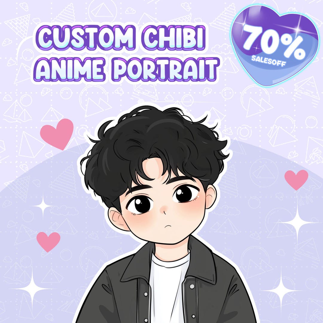 Custom Anime Portrait Commission | Custom Chibi | Cute Chibi | Chibi ...