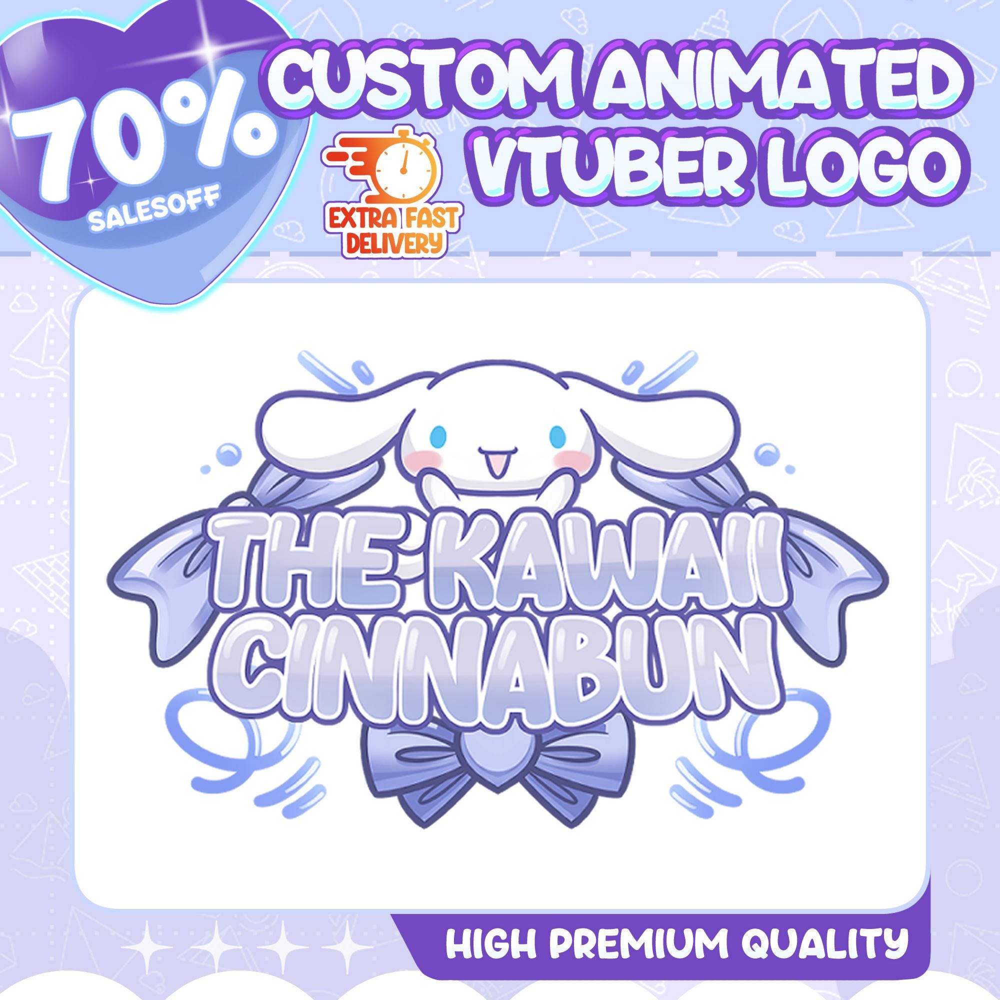 Custom Vtuber Logo Text or Animated | Custom Vtuber Logo Kawaii ...