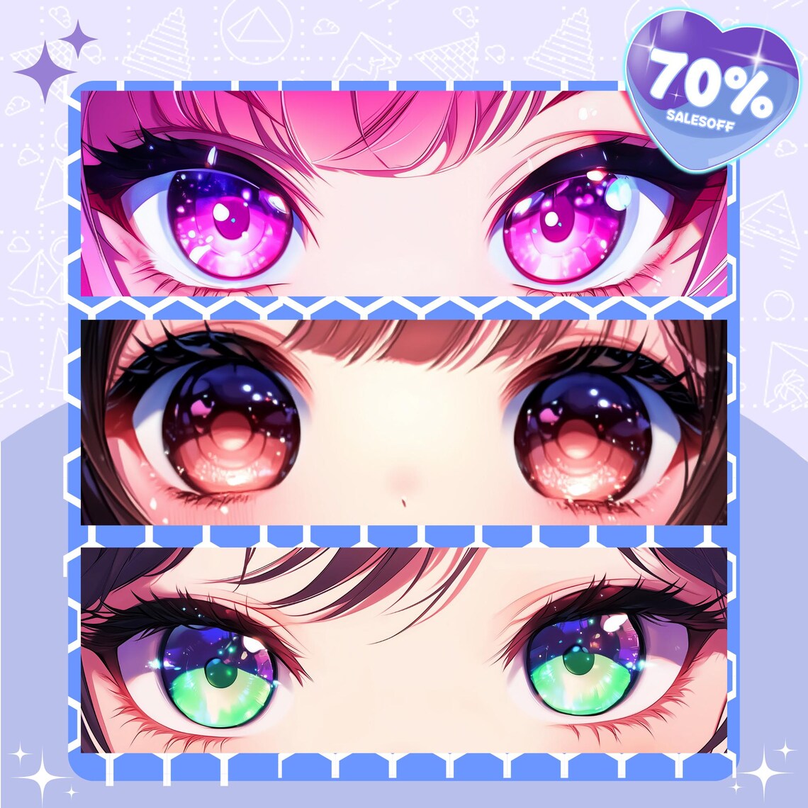 Custom Eye Banner Banner Cute Banner Banner Design Custom Banner Kawaii ...