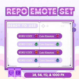 REPO Emote Set, REPO Emote, 1 Pack REPO Emote, Shock Emote, Repo, Repo ...
