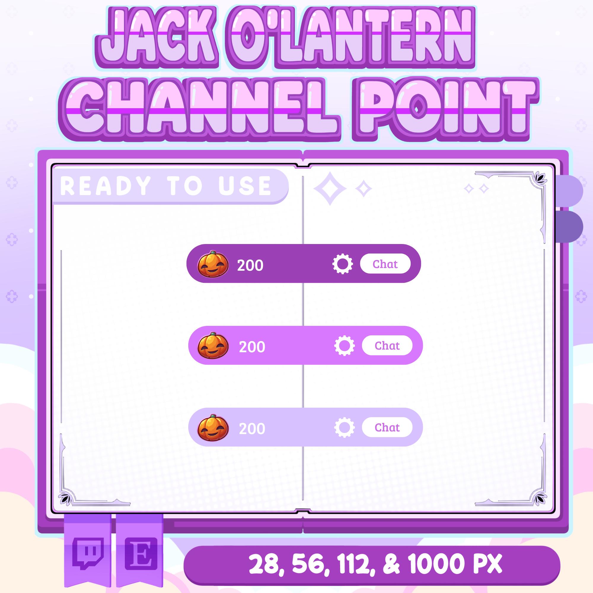 Jack O'lantern Channel Points | Channel Point | Sub Bagdes | Digital ...