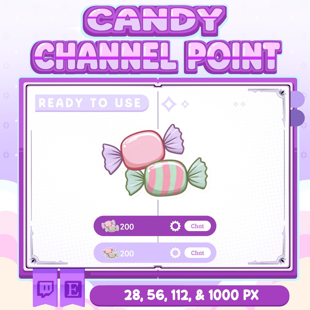 Candy Channel Points | Channel Point | Sub Bagdes | Digital Download ...