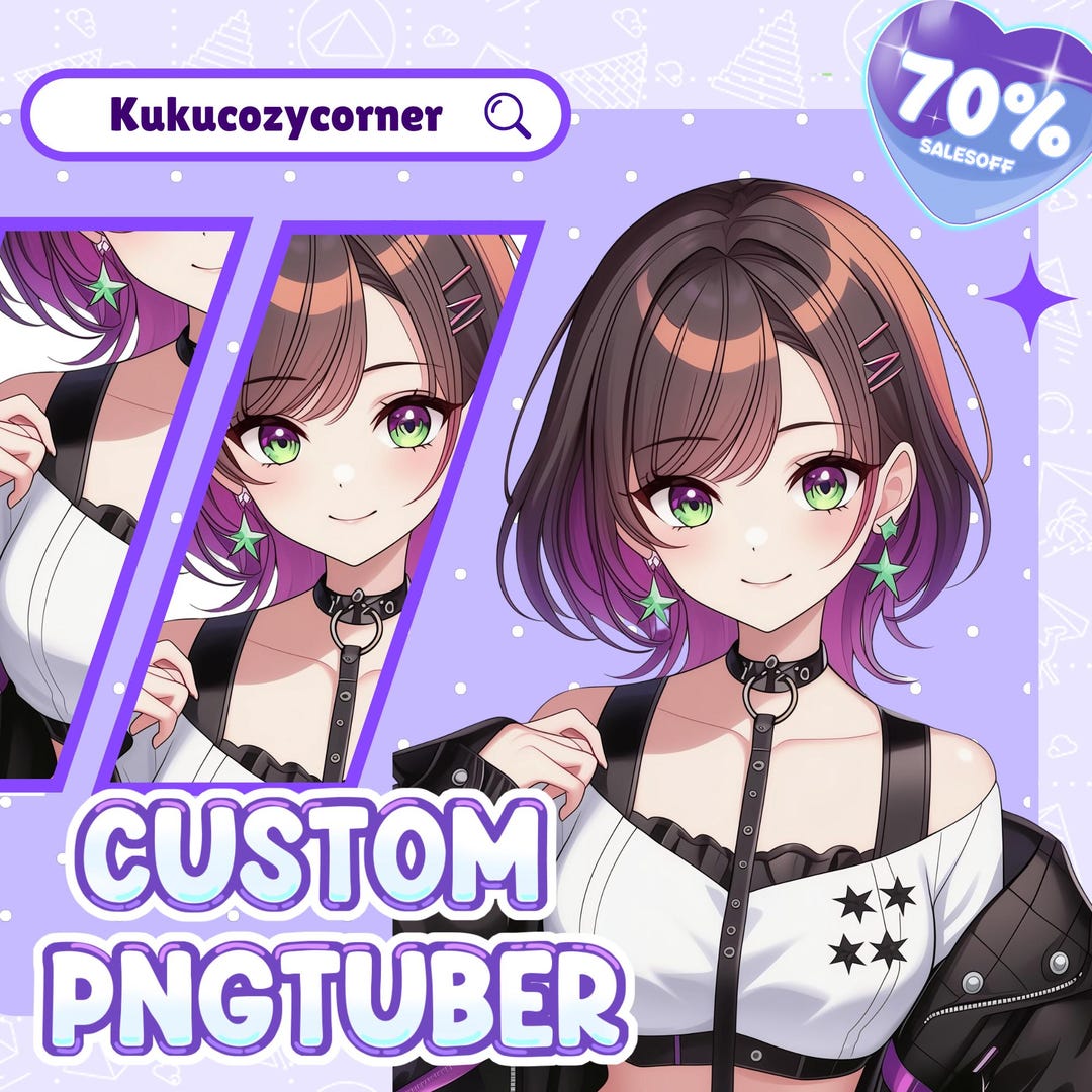 Custom Pngtuber | Pngtuber Character | Pngtuber Commission | Pngtuber Model | Vtuber Model ...