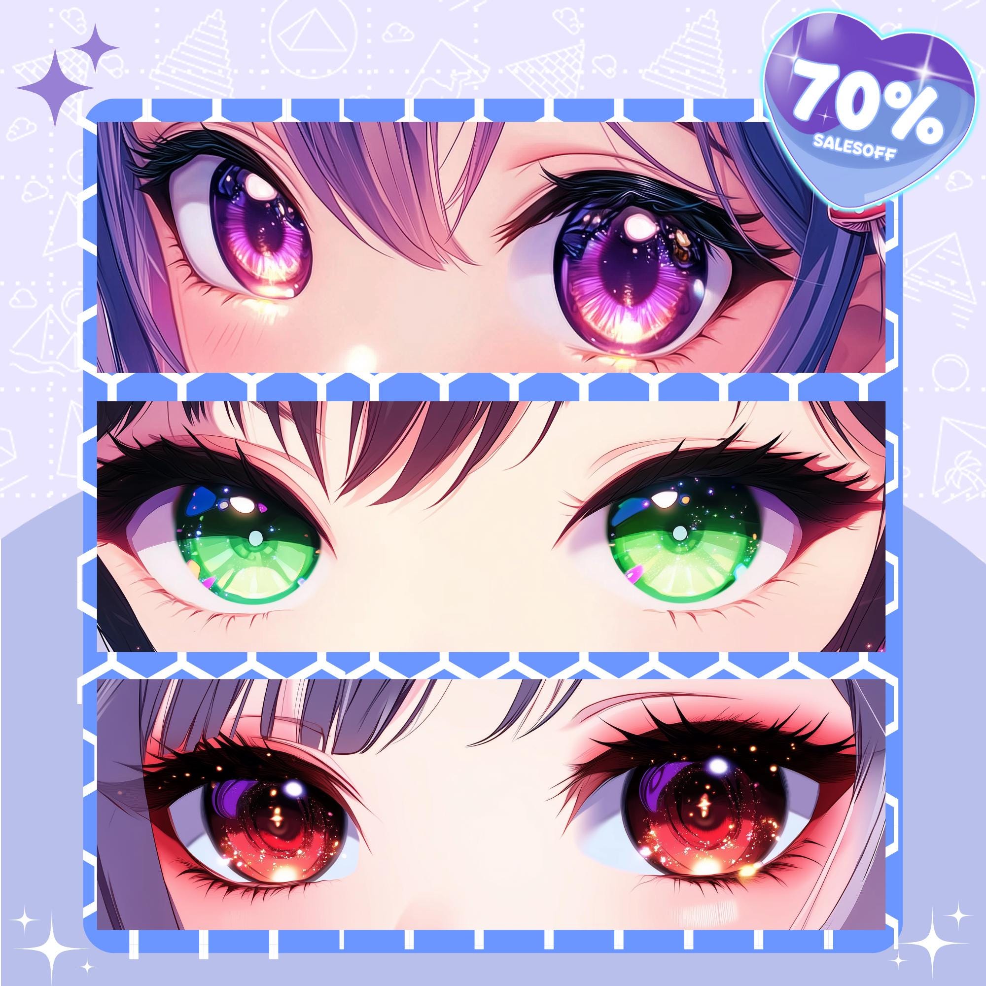 Custom Eye Banner Banner Cute Banner Banner Design Custom Banner Kawaii ...