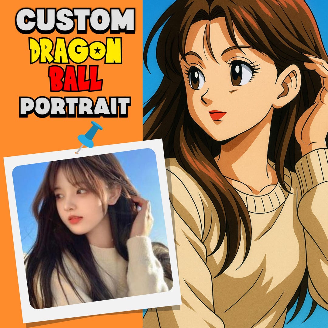 Custom Dragon Ball Portrait Z , Custom Anime Portrait , Custom Digital ...