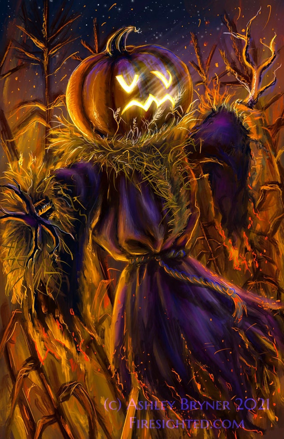 Pumpkinhead Art Print - Etsy