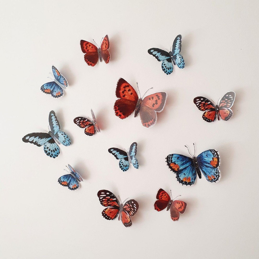 Butterflies Wall Decor, Butterfly Wall Stickers, Butterfly Wall Art ...