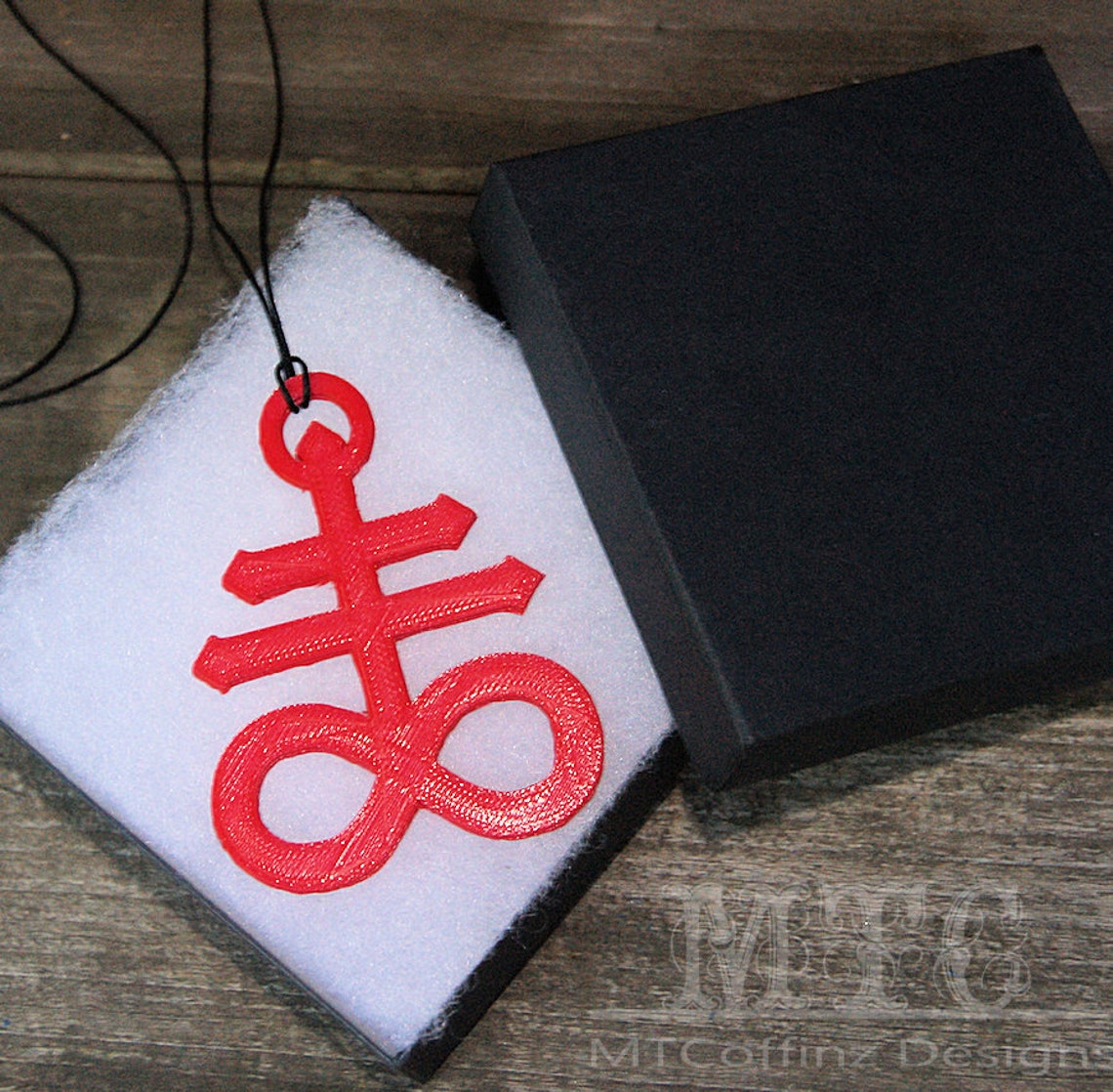 Leviathan Cross Necklace Pendant 3D Printed Satanic Cross Satanist ...