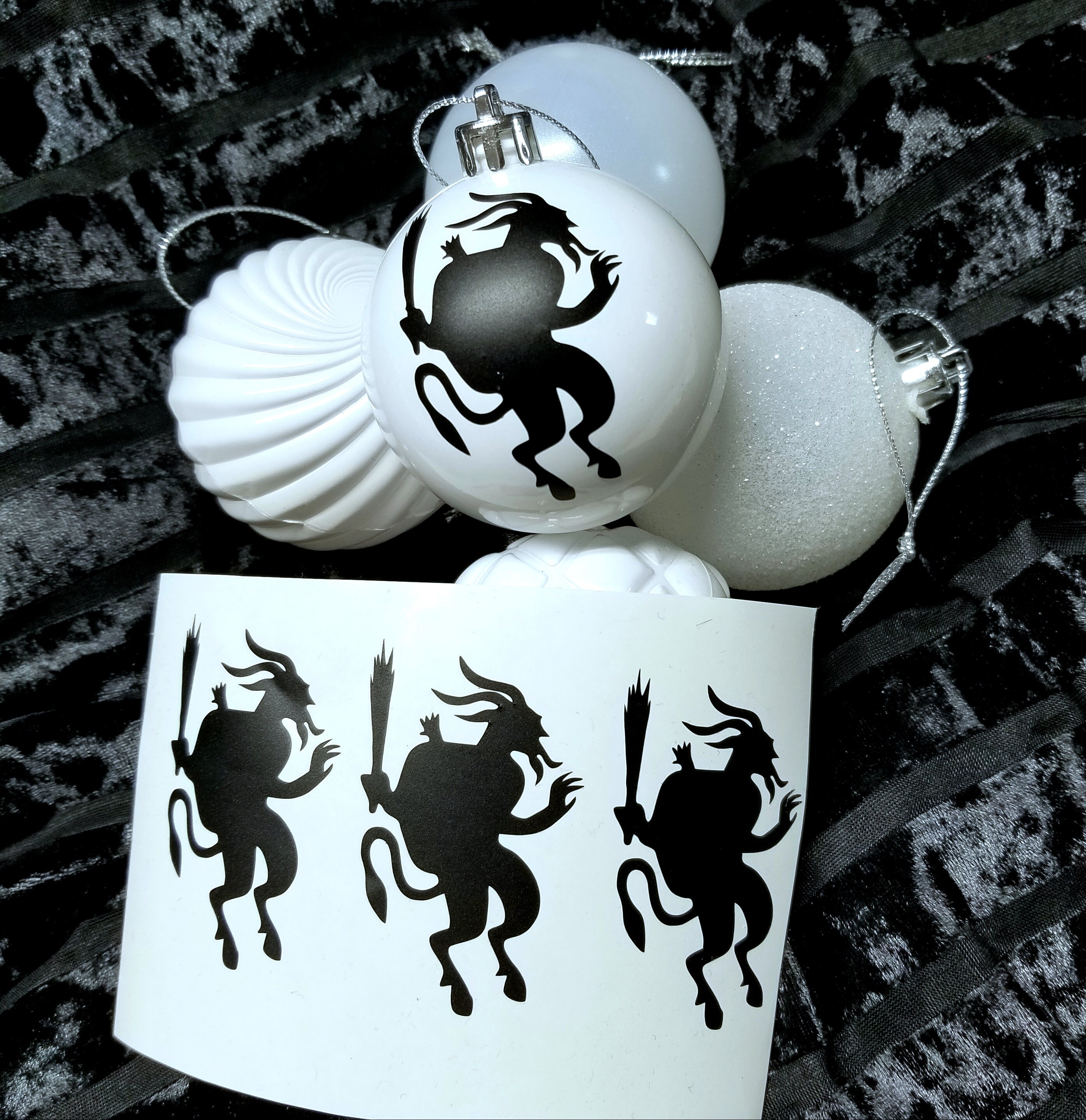 Krampus Decals 10 Pack for Christmas Ornaments DIY Craft - Etsy