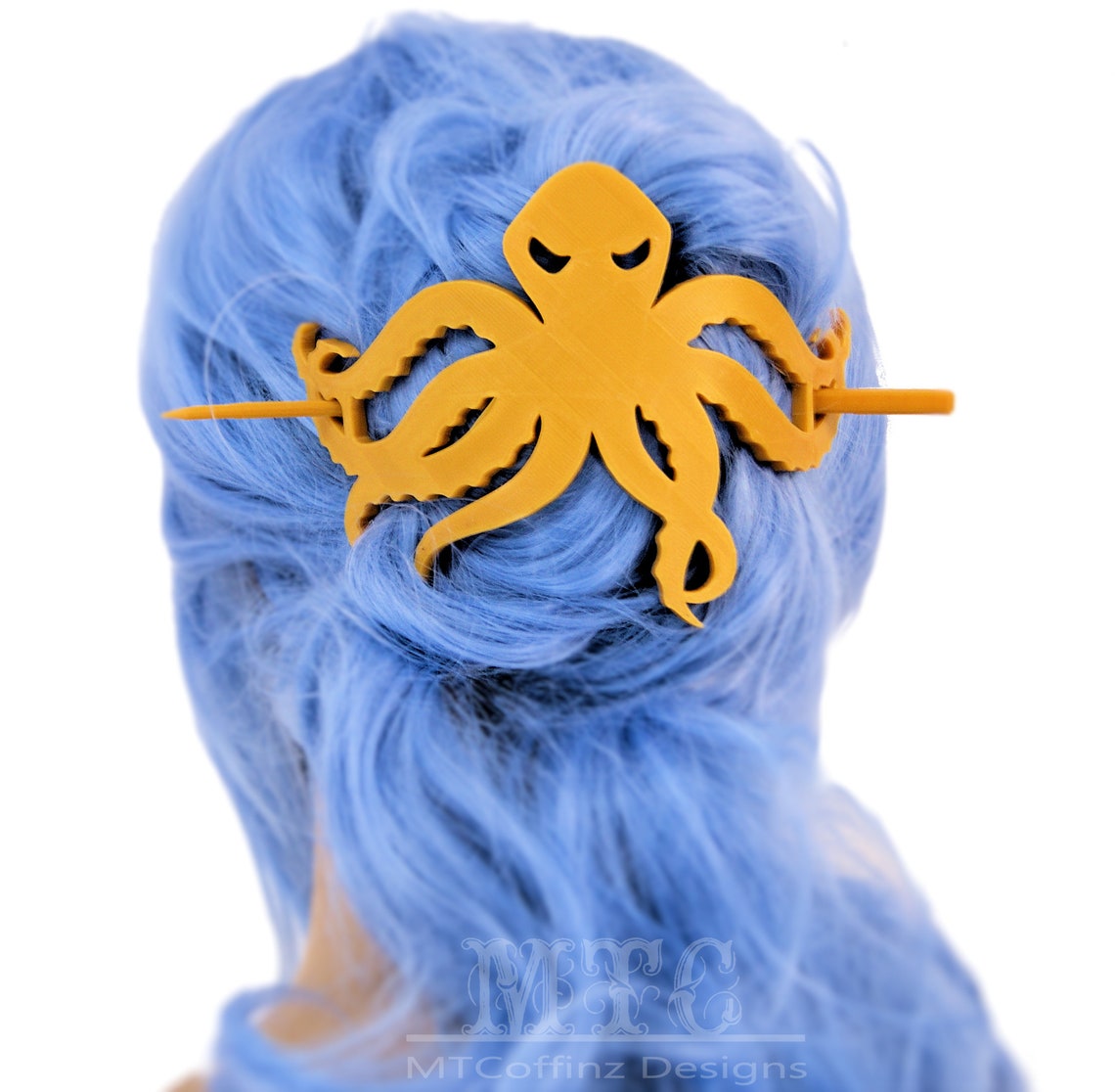 Krakken Steampunk Octopus Bun Holder Hair Cage 3D Printed Long - Etsy