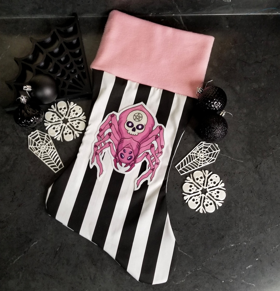 Pink Spider Skull Pentagram Pentacle Pastel Goth Gothmas Christmas ...