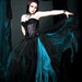 Black and Teal Gothic Formal Wedding Skirt Adult ALL Sizes Mtcoffinz ...