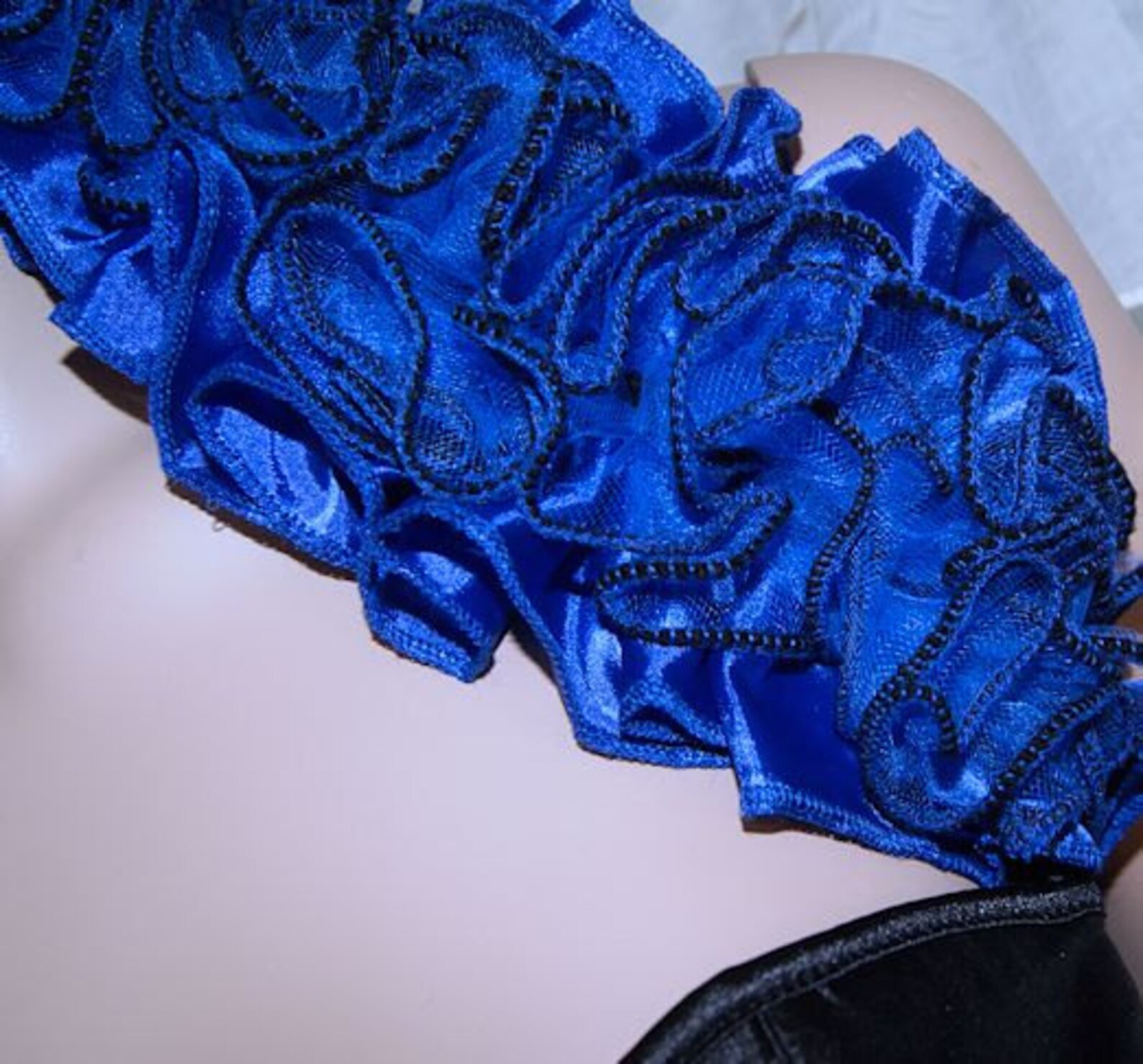 Royal Blue Tulle and Ruffles Bolero Shrug Modesty Shoulder Wrap ...
