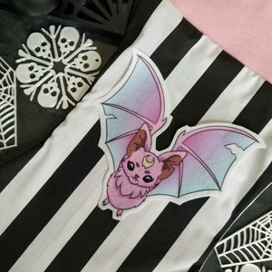 Cute Pink Vampire Bat Pastel Goth Gothmas Christmas Pagan Yule Holiday ...
