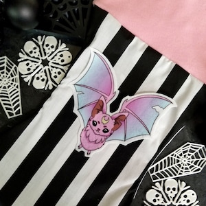 Cute Pink Vampire Bat Pastel Goth Gothmas Christmas Pagan Yule Holiday ...