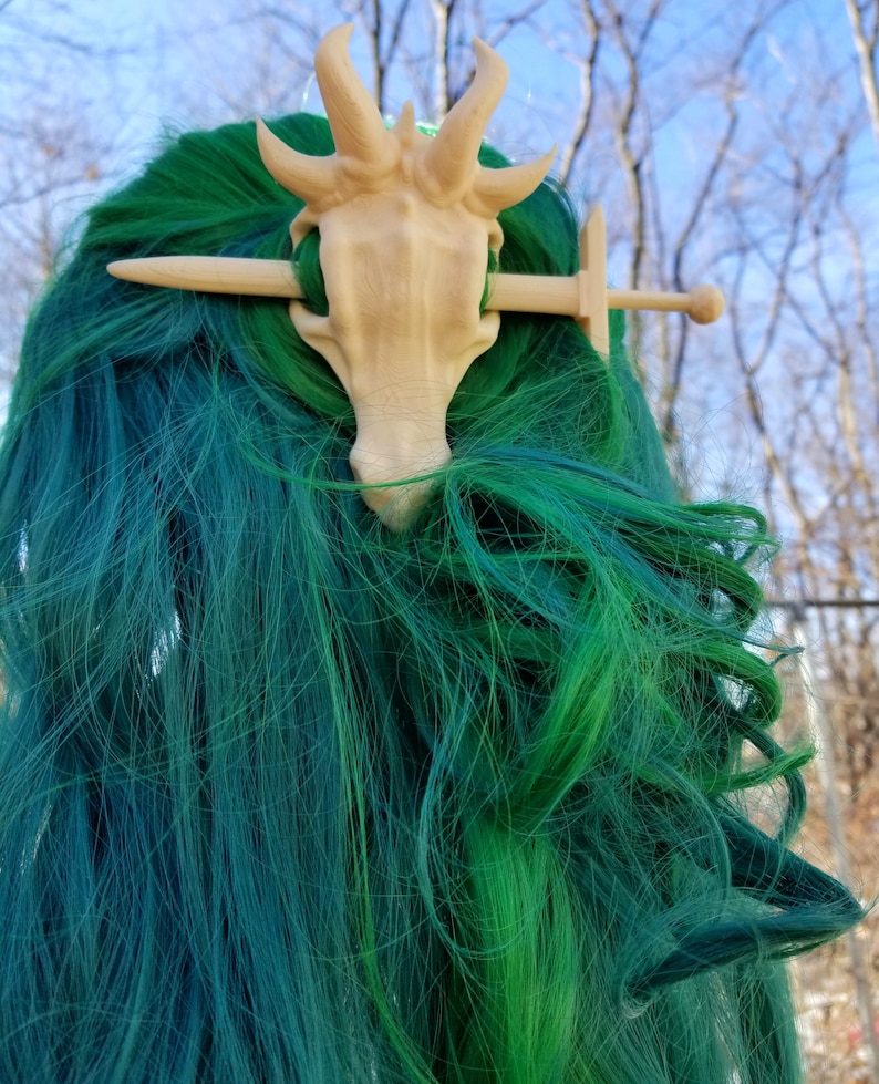 Dragon Skull Sword Bun Holder Hair Cage 3D Printed Long Hair | Etsy