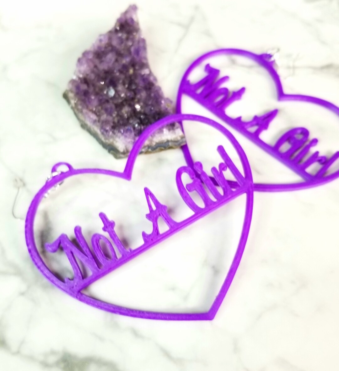 Not a Girl Non Binary NB Pronouns Gender Affirming Antigender Oversized ...