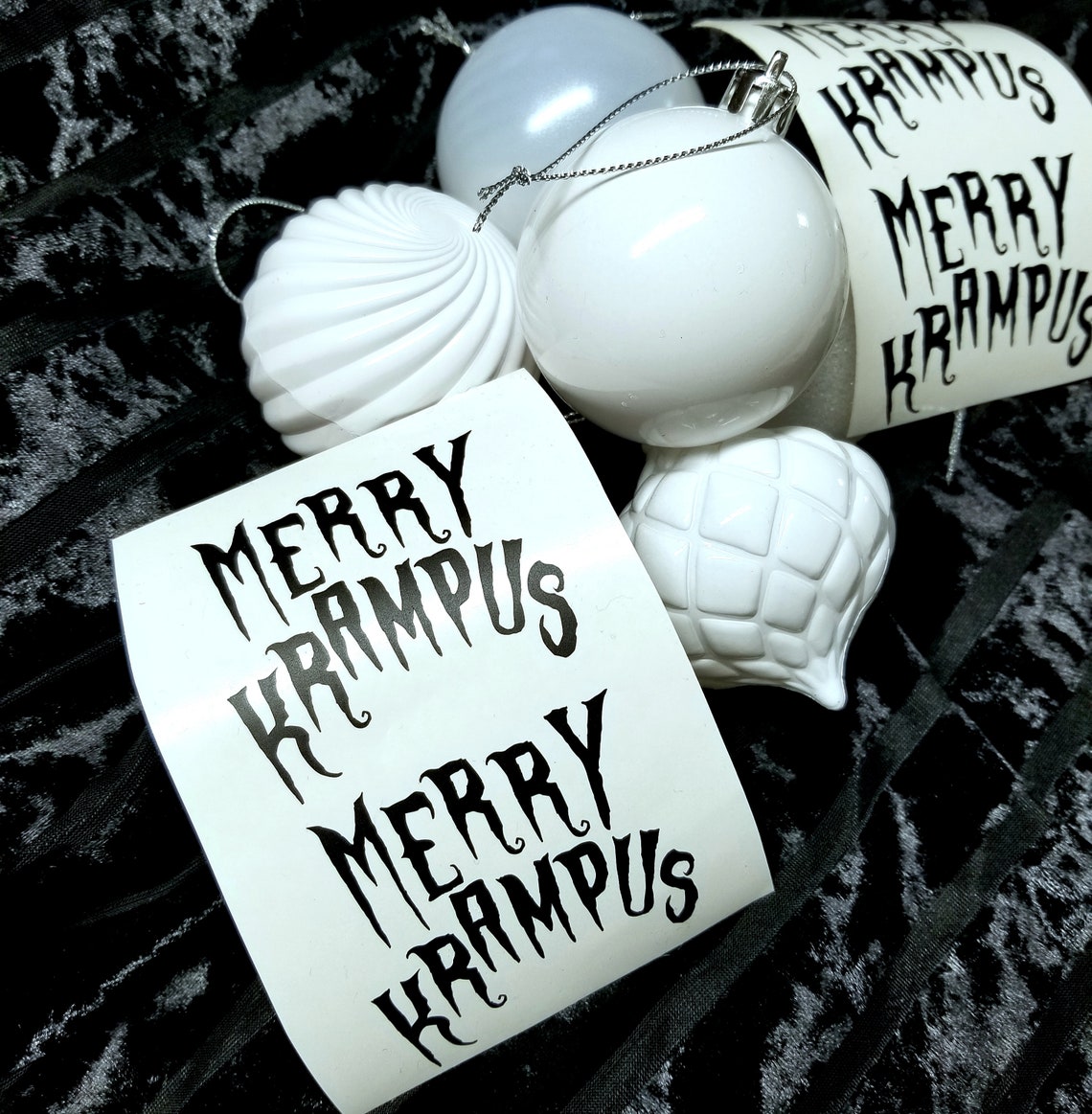 Merry Krampus Decals 10 Pack for Christmas Ornaments DIY Craft | Etsy