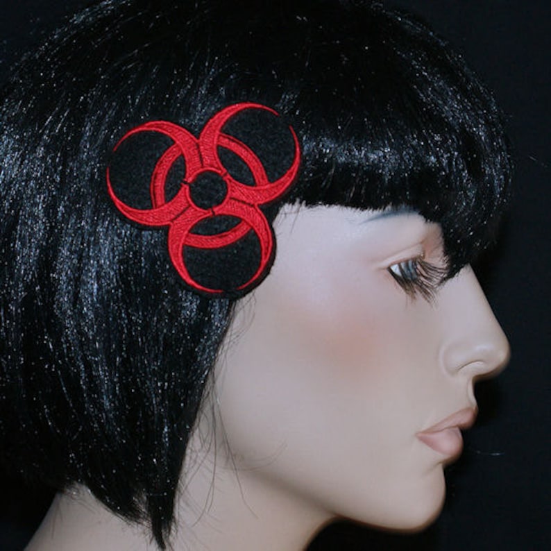 Biohazard Choose Your Own Color Custom Cyber Goth Embroidered | Etsy