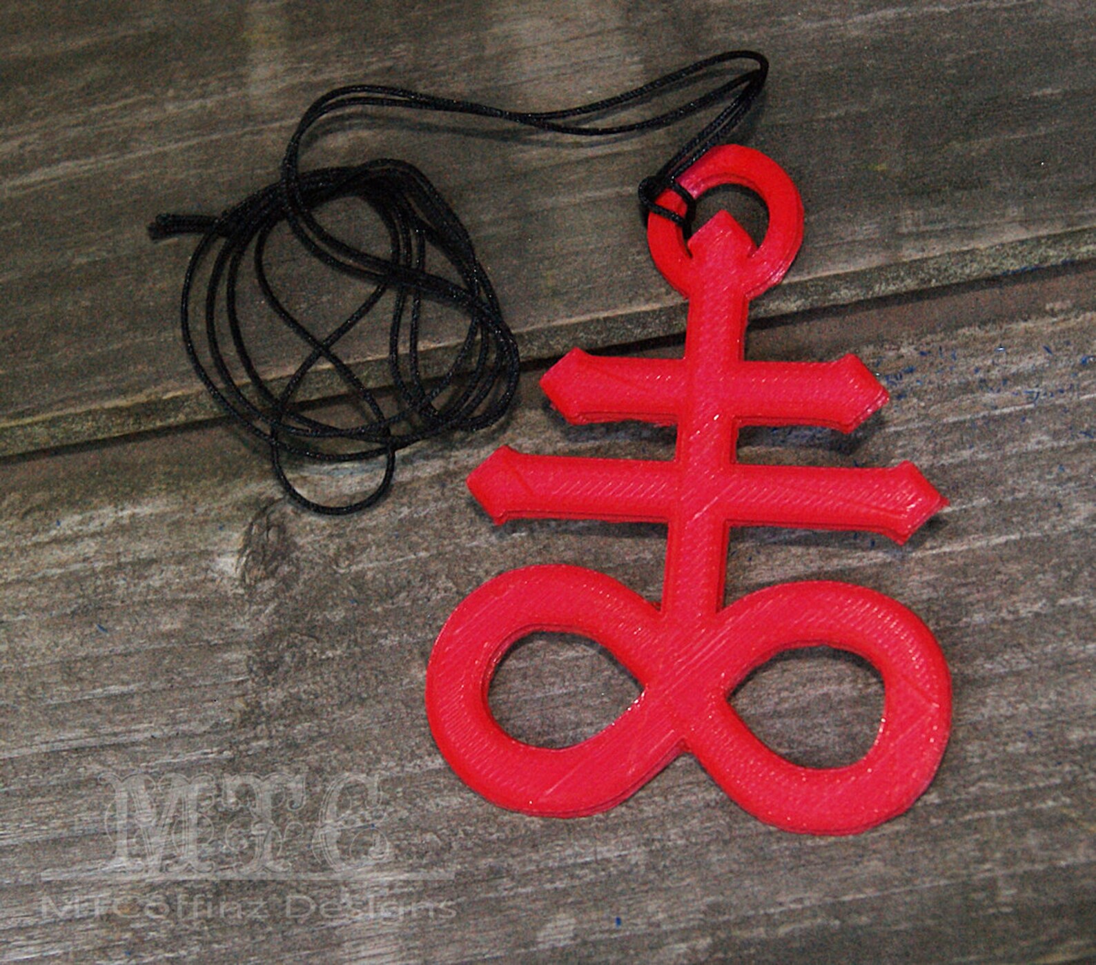 Leviathan Cross Necklace Pendant 3D Printed Satanic Cross Satanist ...