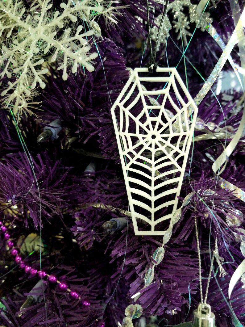 Coffin Spiderweb Cobweb Gothic Casket Hexmas Snowflake Tree | Etsy