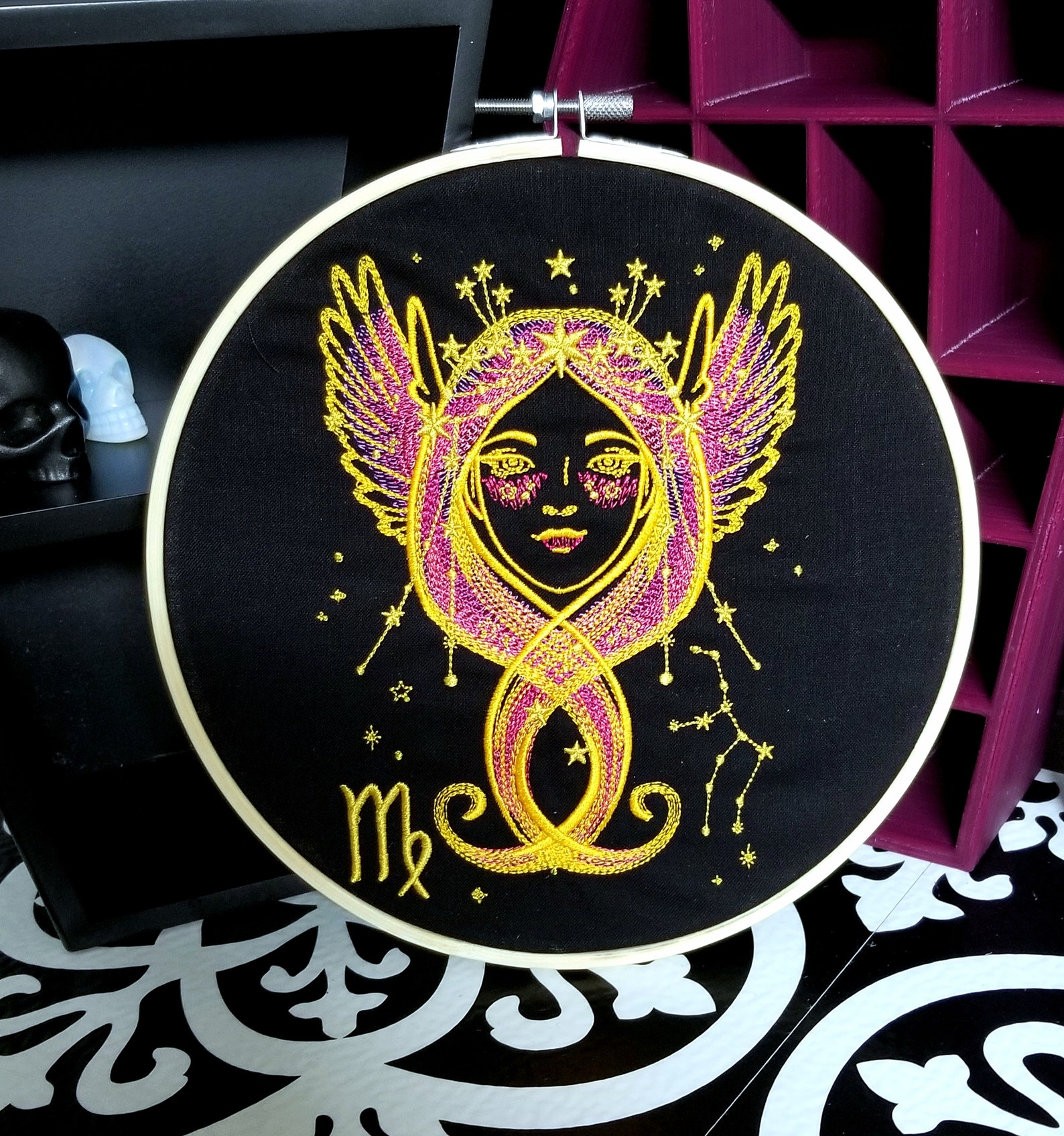 Virgo the Maiden Astronomy Astrology Zodiac Constellation 8 Inch ...