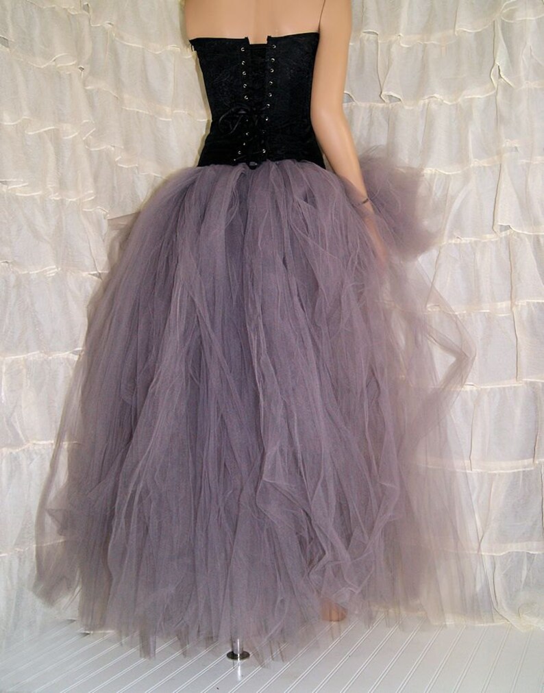 Grey Silver High Low Formal Bustle Tulle Tutu Bride Homecoming - Etsy