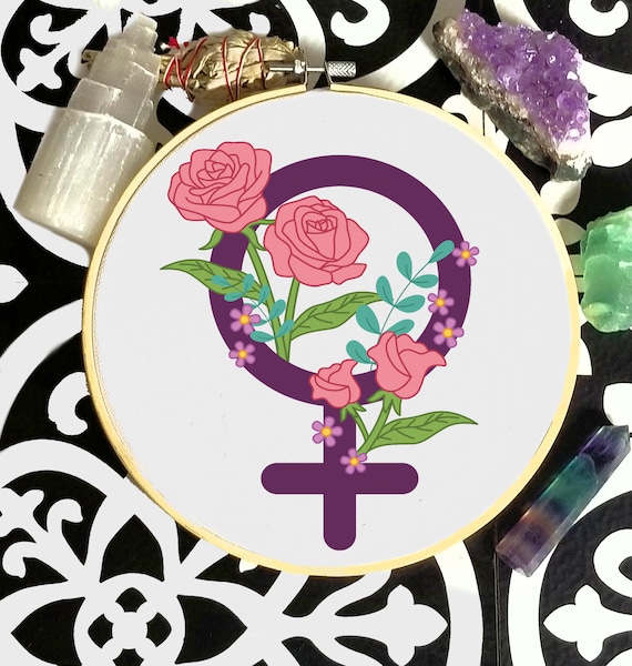 Female Symbol Venus Floral Womn Empowerment Feminist Feminism | Etsy