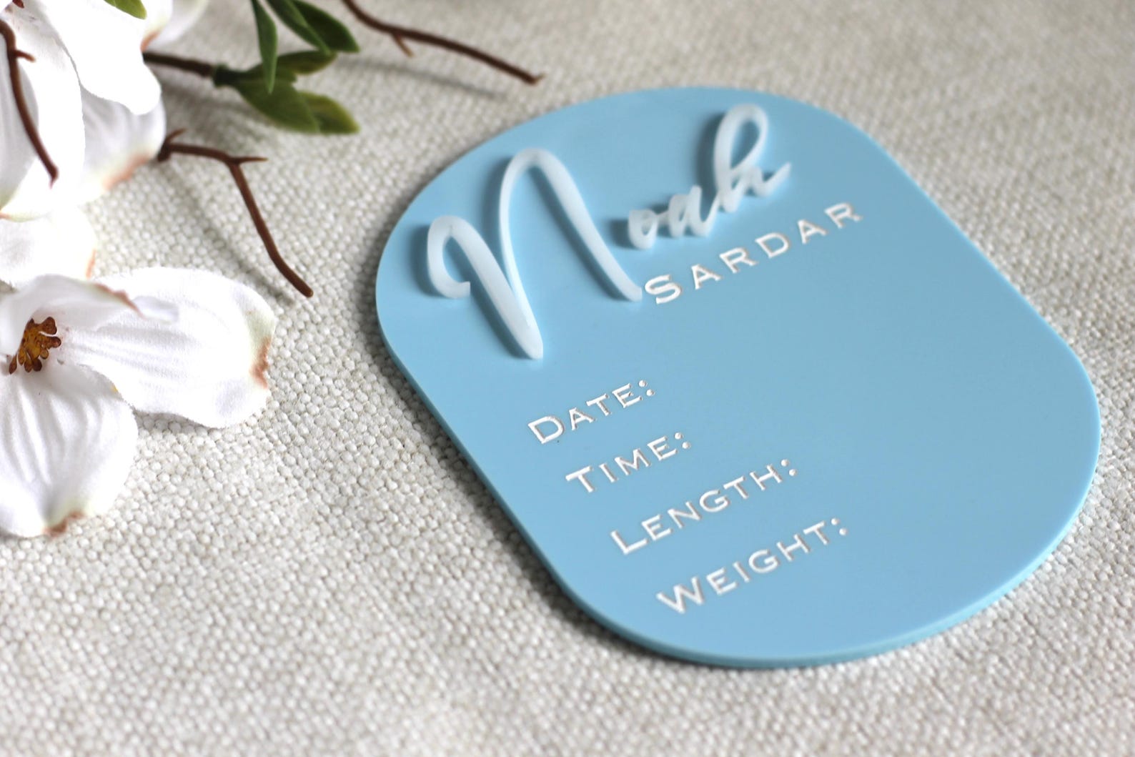 Newborn Announcement Sign Birth Announcement Sign Baby Arrival Sign ...