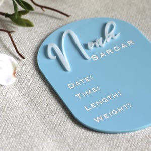 Newborn Announcement Sign Birth Announcement Sign Baby Arrival Sign ...