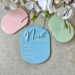 Newborn Announcement Sign Birth Announcement Sign Baby Arrival Sign ...