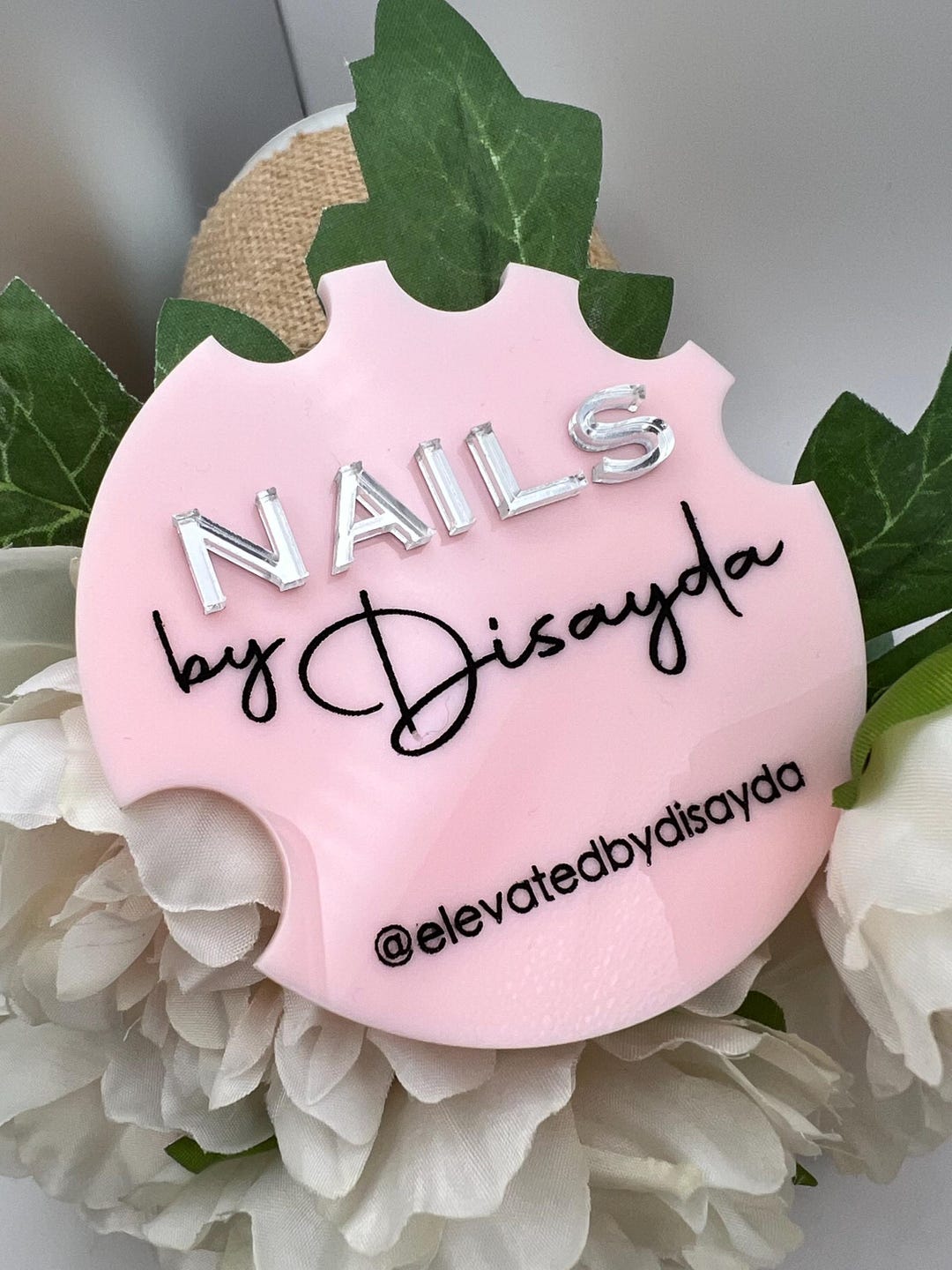 Nailfie Disc Personalized Nail Photo Prop Acrylic Photo Prop Social ...