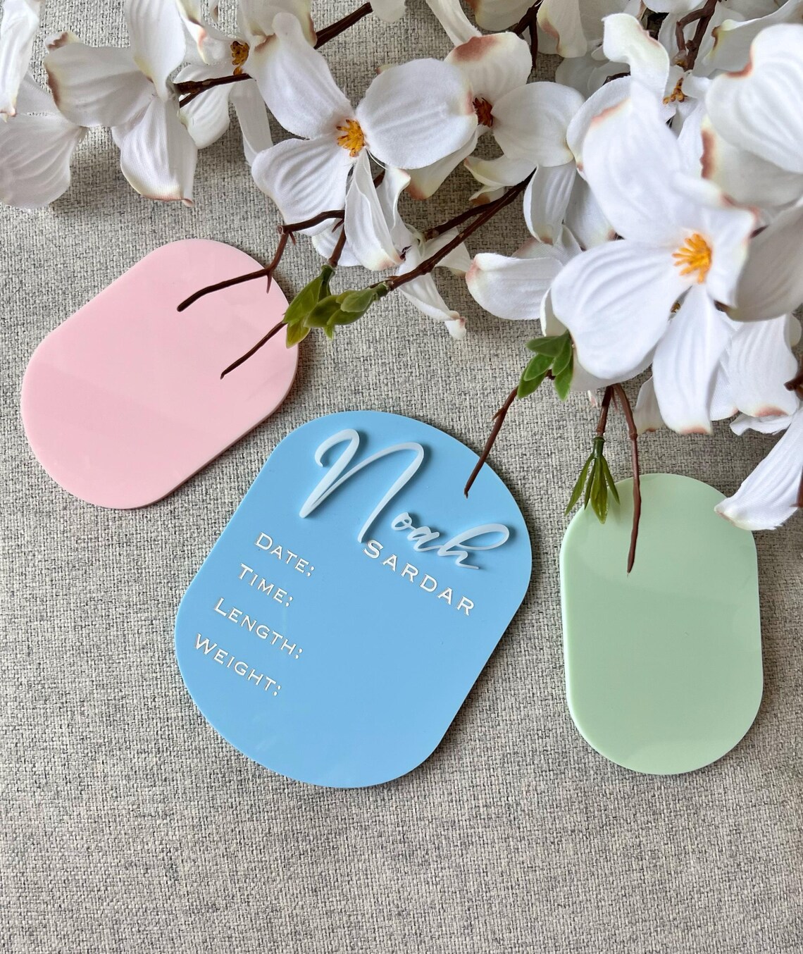 Newborn Announcement Sign Birth Announcement Sign Baby Arrival Sign ...