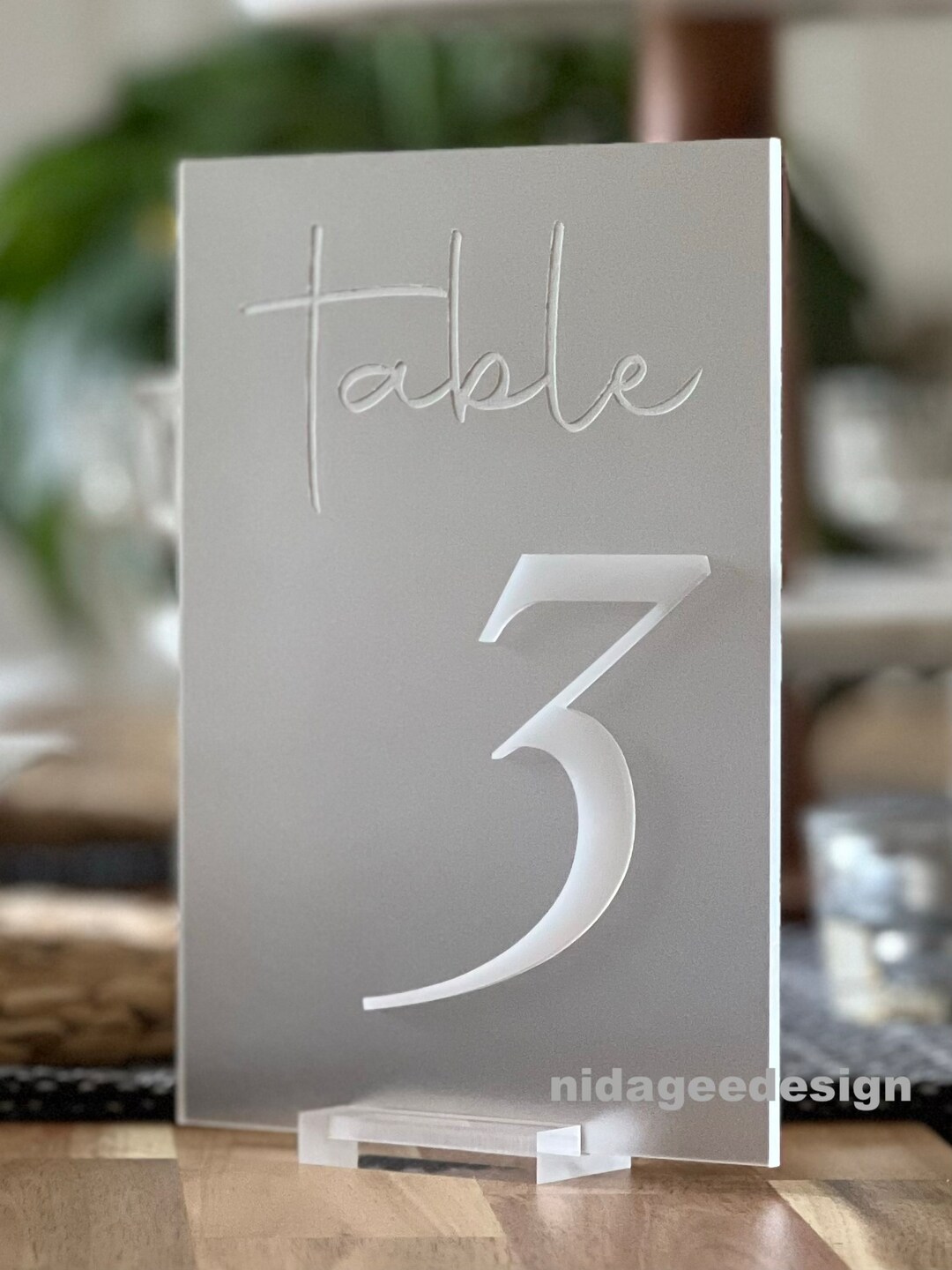 Custom Wedding Table Number WITH STAND Sign Wedding Table Decor Table ...