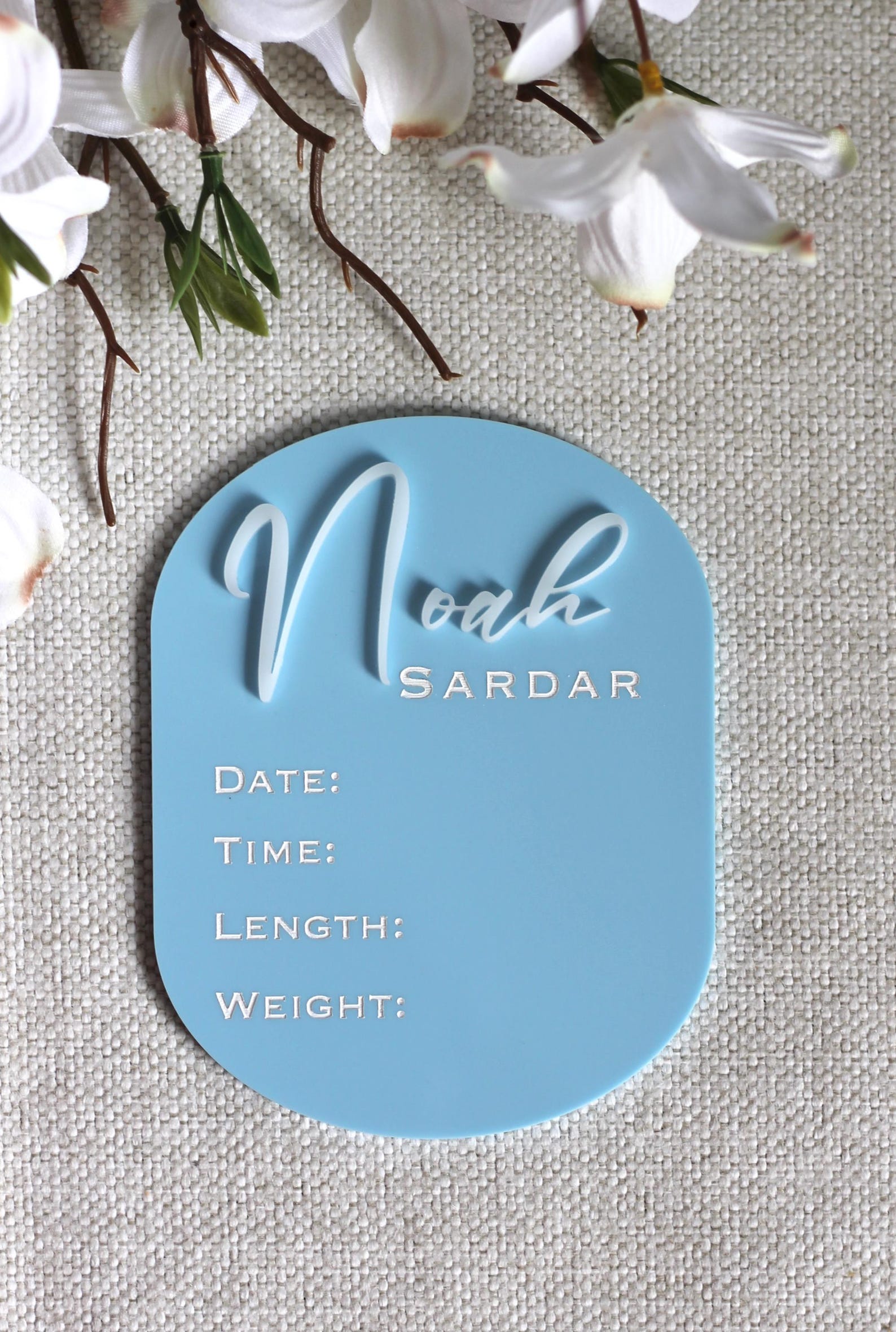 Newborn Announcement Sign Birth Announcement Sign Baby Arrival Sign ...