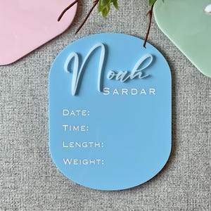 Newborn Announcement Sign Birth Announcement Sign Baby Arrival Sign ...