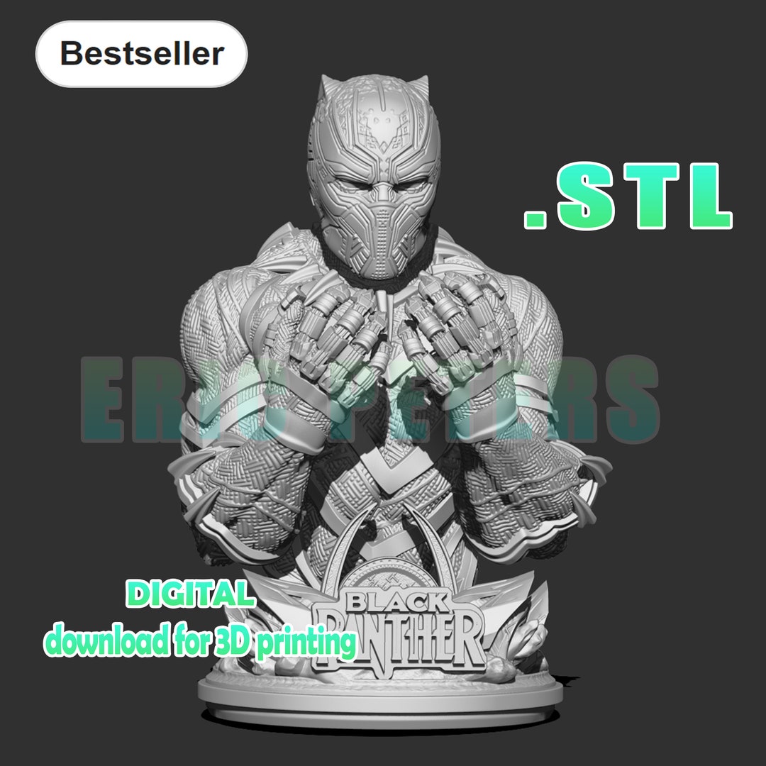 Black Panther 3d Printer STL Files - Etsy