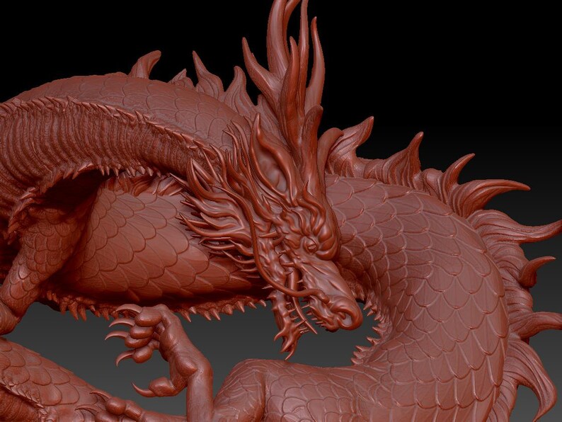 Chinese Dragon 3D Print Model STL Files for Any Size Printing High ...